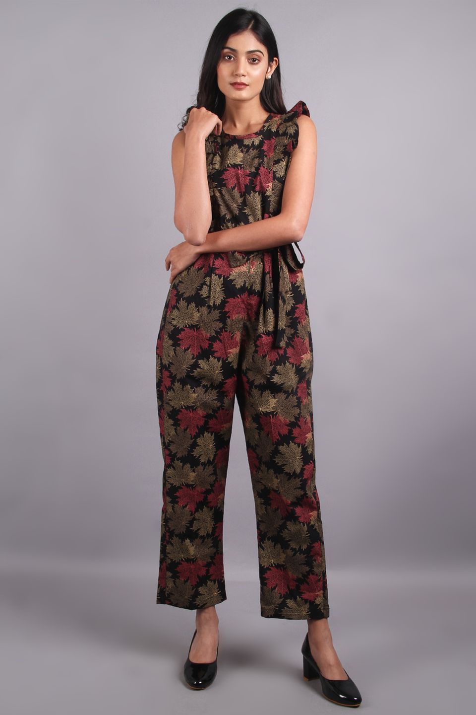 Buy Indophilia Women's 100% Premium Cotton Multicolored Jump Suit Online
